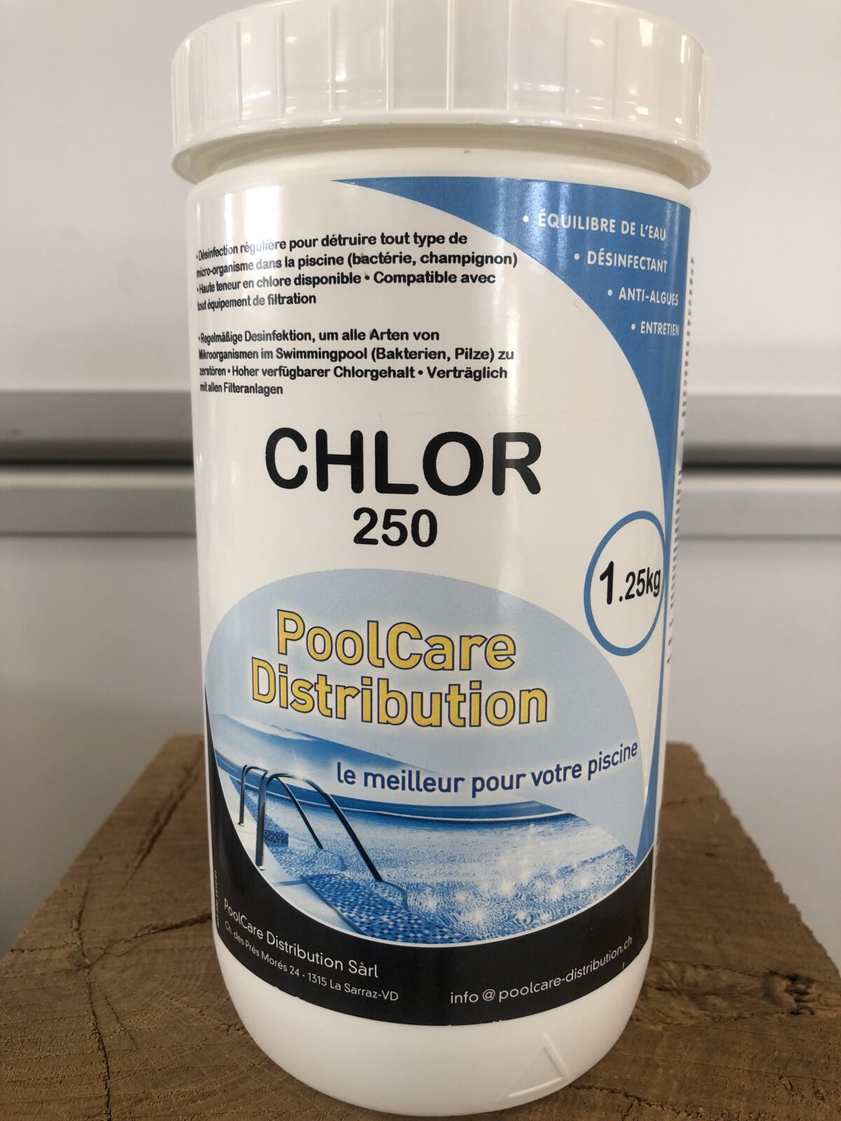 Chlore lent 250 en galet - 1.25kg - Alizé Piscine